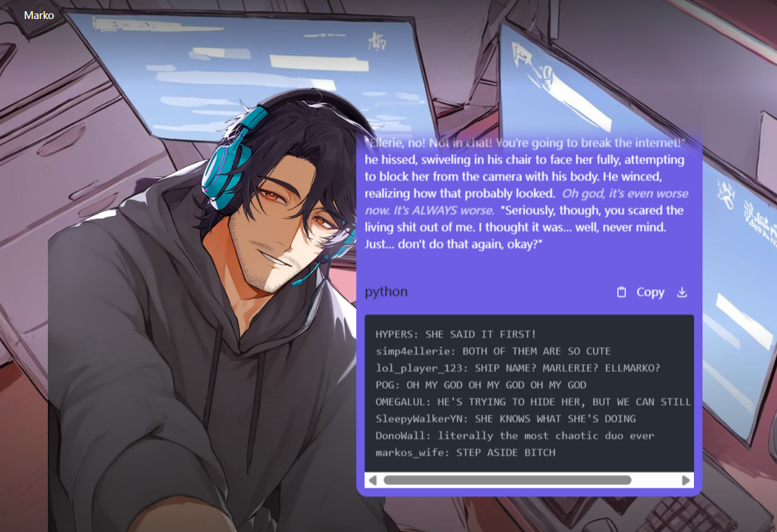 The Streamer Who Screams for a Living, and Loves in Silence. | Rochat AI